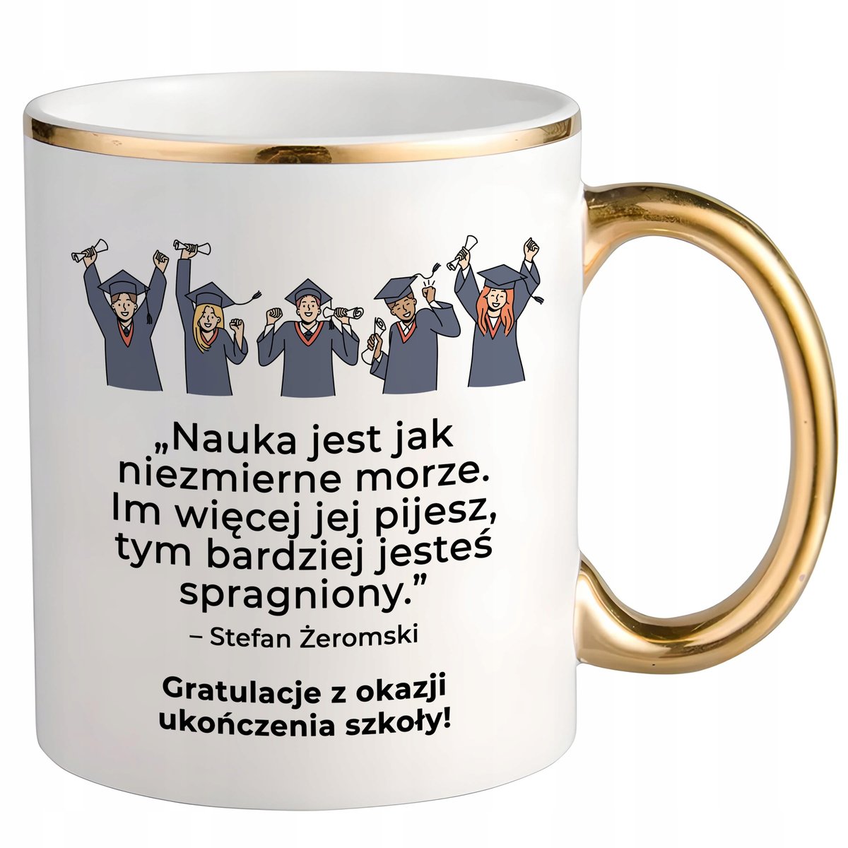 Kubek ceramiczny Prezent ZAKOŃCZENIE SZKOŁY dla ABSOLWENTA, 330ml - StyleCouture | Sklep EMPIK.COM