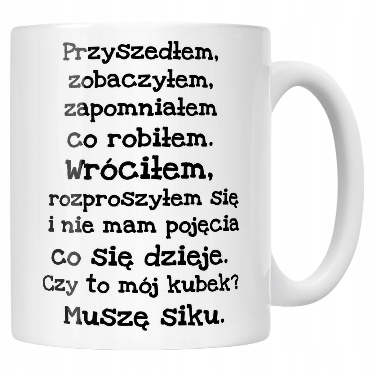 Kubek ceramiczny Przyszedłem Zobaczyłem Zapomniałem Zabanwy Prezent - Bullz | Sklep EMPIK.COM