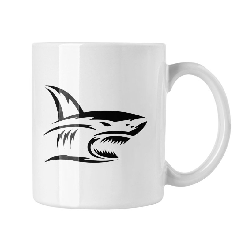 Kubek ceramiczny Rekin Ryba Prezent 5, 330ml, Zebra - Zebra | Sklep ...