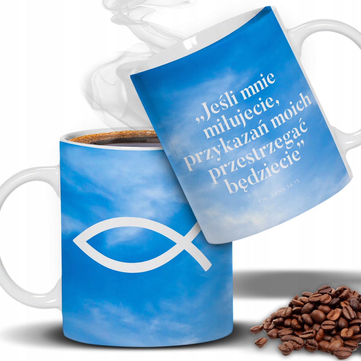 Kubek ceramiczny, RELIGIJNE BIBLIJNE Cytaty, 330 ml, StyleCouture, biały - StyleCouture | Sklep ...