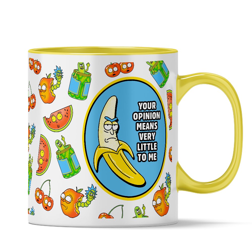 Kubek ceramiczny, Rick and Morty Rick i Morty 009, 330 ml, ERT Group, żółty - ERT Group | Sklep ...