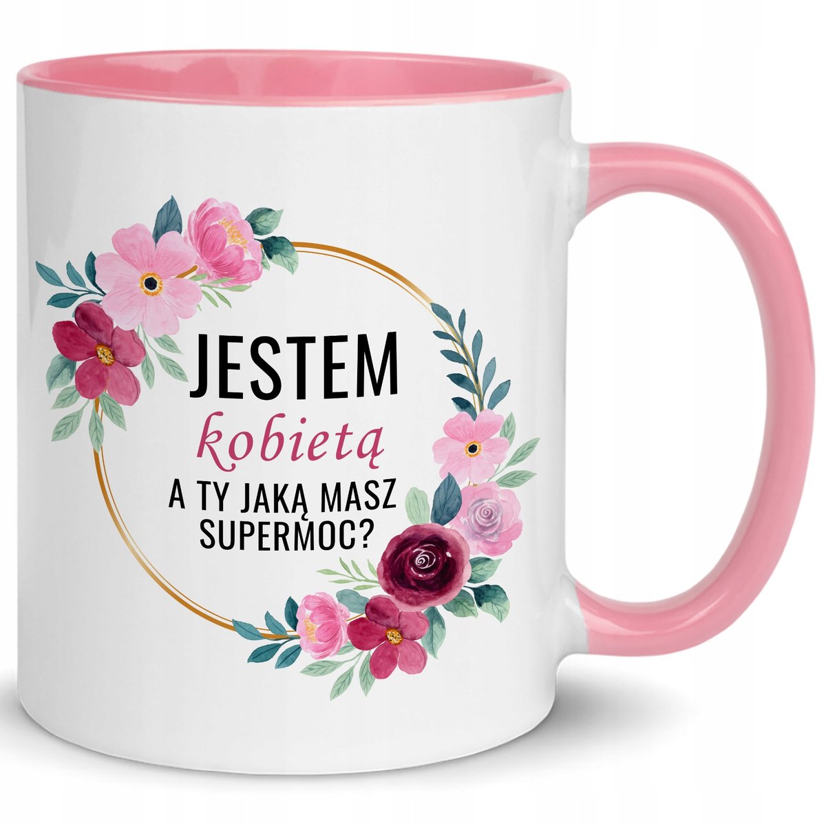 Kubek ceramiczny RÓŻOWY PREZENT NA DZIEŃ KOBIET WIELE WZORY, 300ml - StyleCouture | Sklep EMPIK.COM
