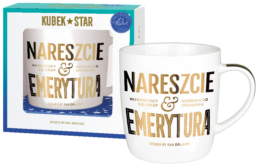 Kubek ceramiczny Star 2-Emerytura, 330 ml, Pan Dragon - Pan Dragon ...
