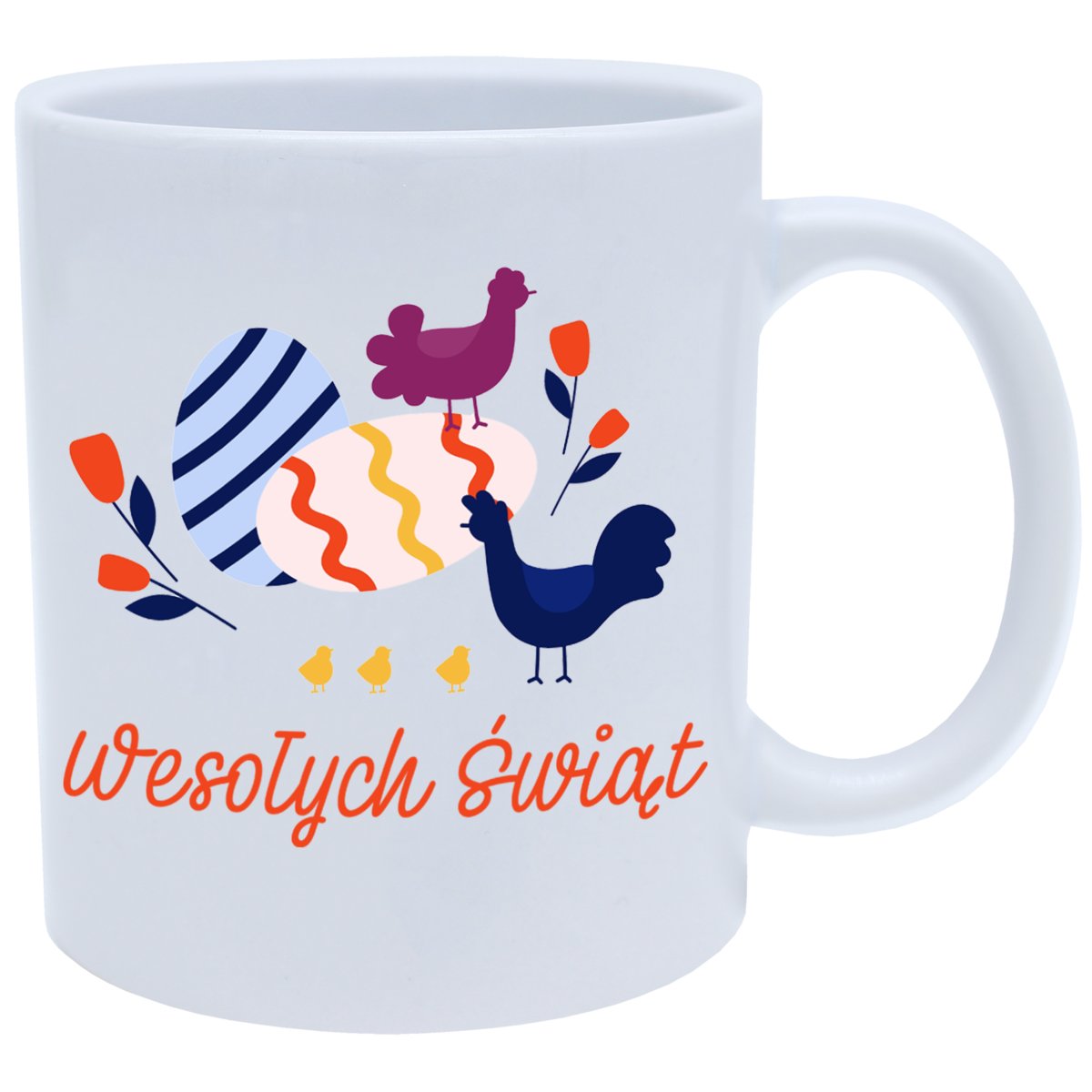 Kubek ceramiczny Wielkanocny Z Super Nadrukiem Na Prezent, 330ml, J&W - J&W | Sklep EMPIK.COM