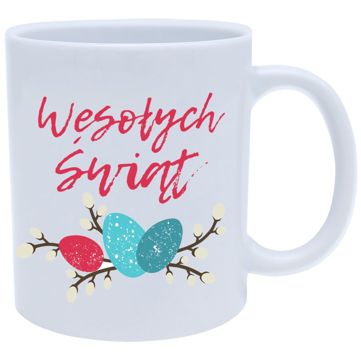 Kubek ceramiczny Wielkanocny Z Super Nadrukiem Na Prezent, 330ml, J&W - J&W | Sklep EMPIK.COM