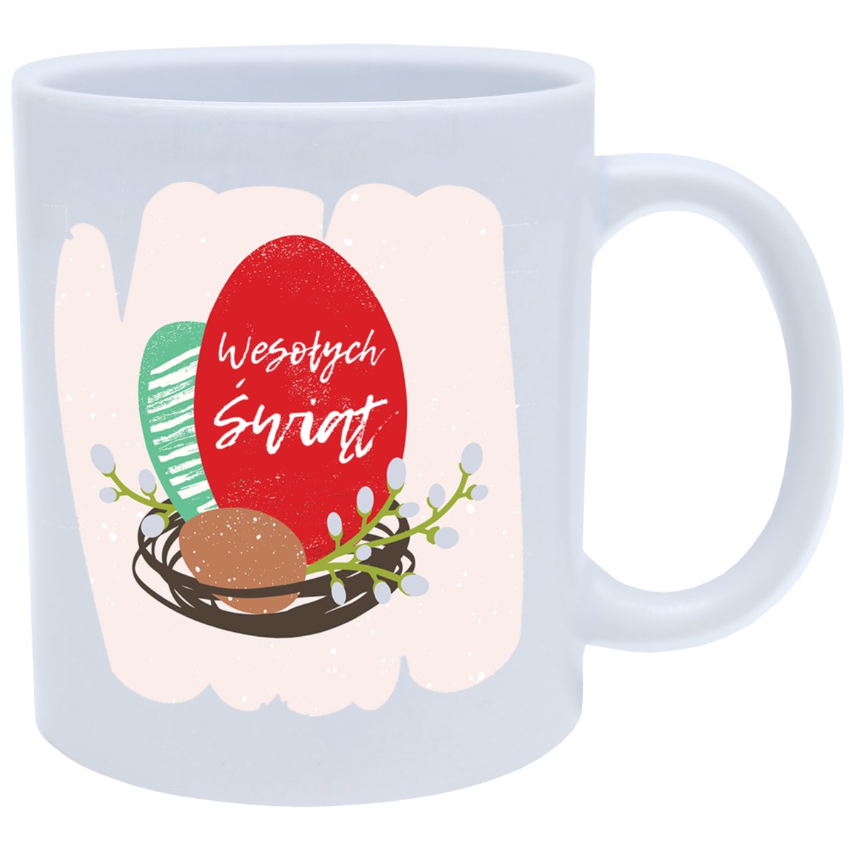 Kubek ceramiczny Wielkanocny Z Super Nadrukiem Na Prezent, 330ml, J&W - J&W | Sklep EMPIK.COM