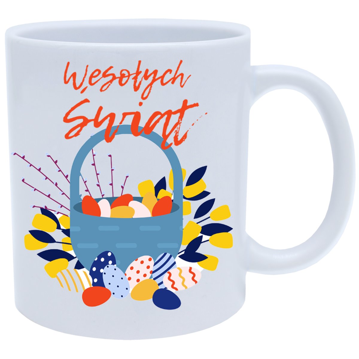 Kubek ceramiczny Wielkanocny Z Super Nadrukiem Na Prezent, 330ml, J&W - J&W | Sklep EMPIK.COM