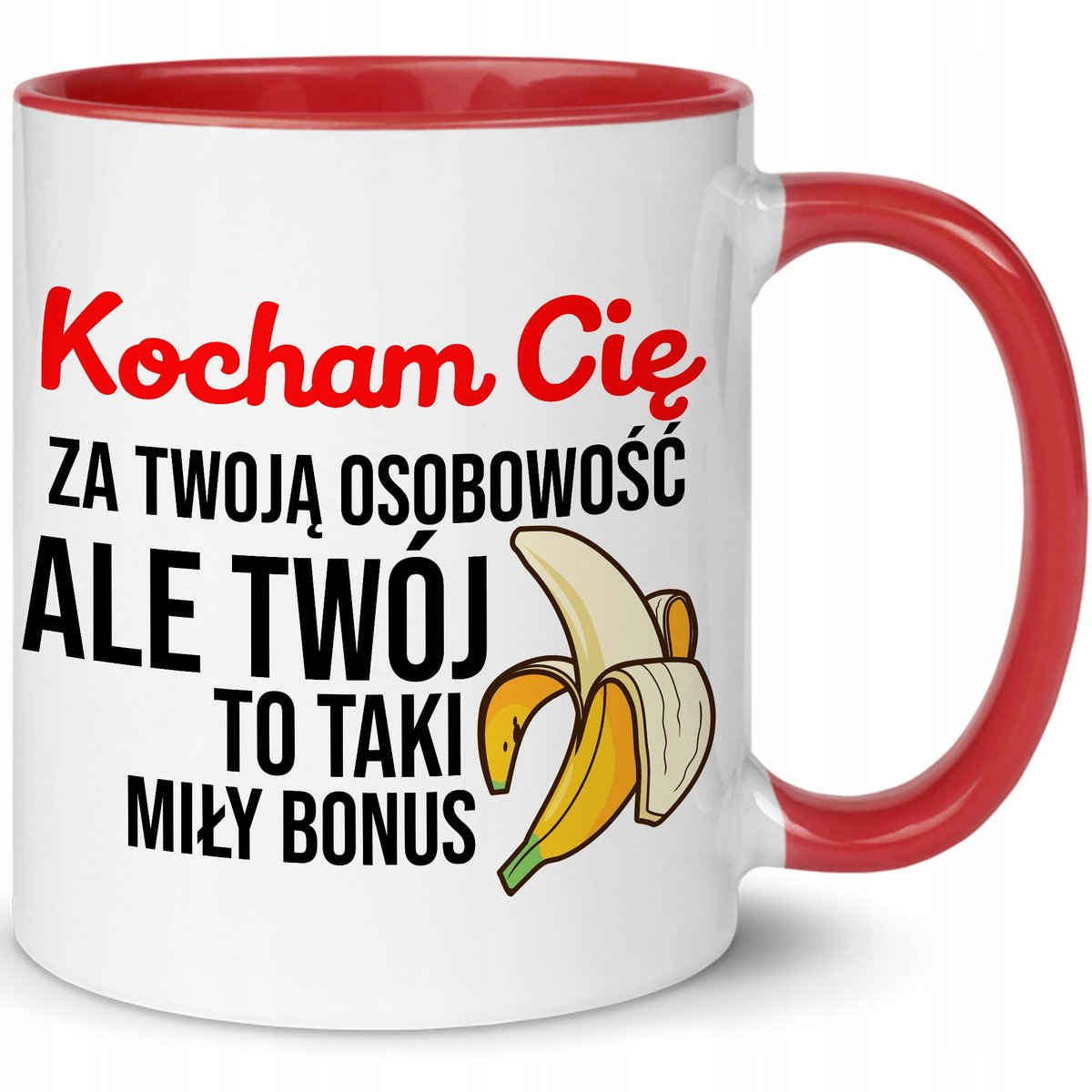 Kubek ceramiczny WYJĄTKOWY PREZENT DLA PAR NA WALENTYNKI DLA DZIEWCZNY ŚMIESZNE WZORY, 300 ml ...