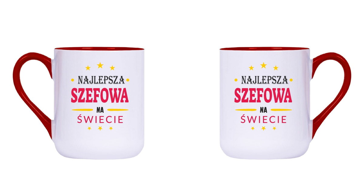 Kubek ceramiczny Z Hasłem - Najlepsza Szefowa Na Świecie - Inne (10), 300ml, Rezon - Rezon ...