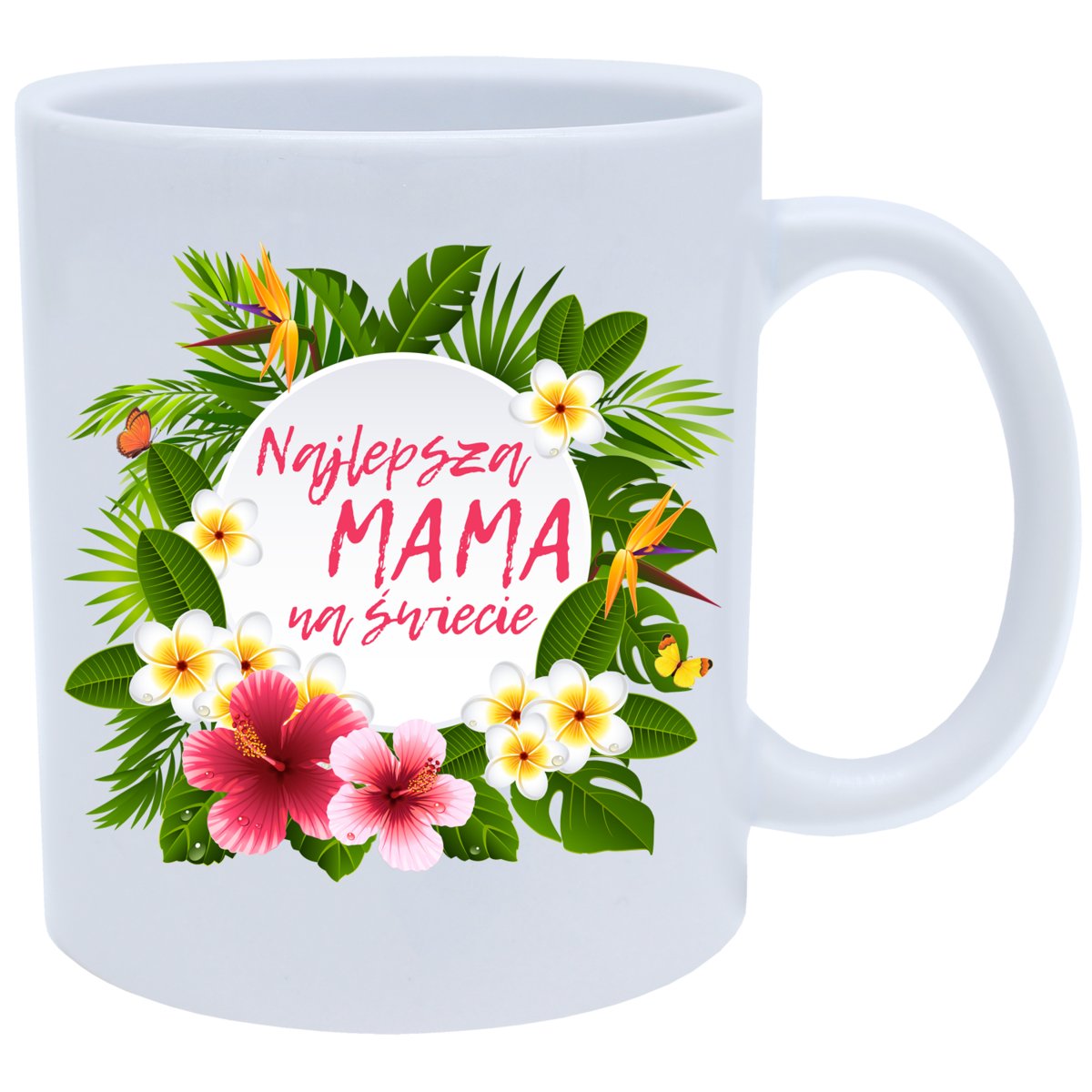 Kubek ceramiczny, z nadrukiem, Dzień Mamy, 330 ml, J&W - J&W | Sklep EMPIK.COM