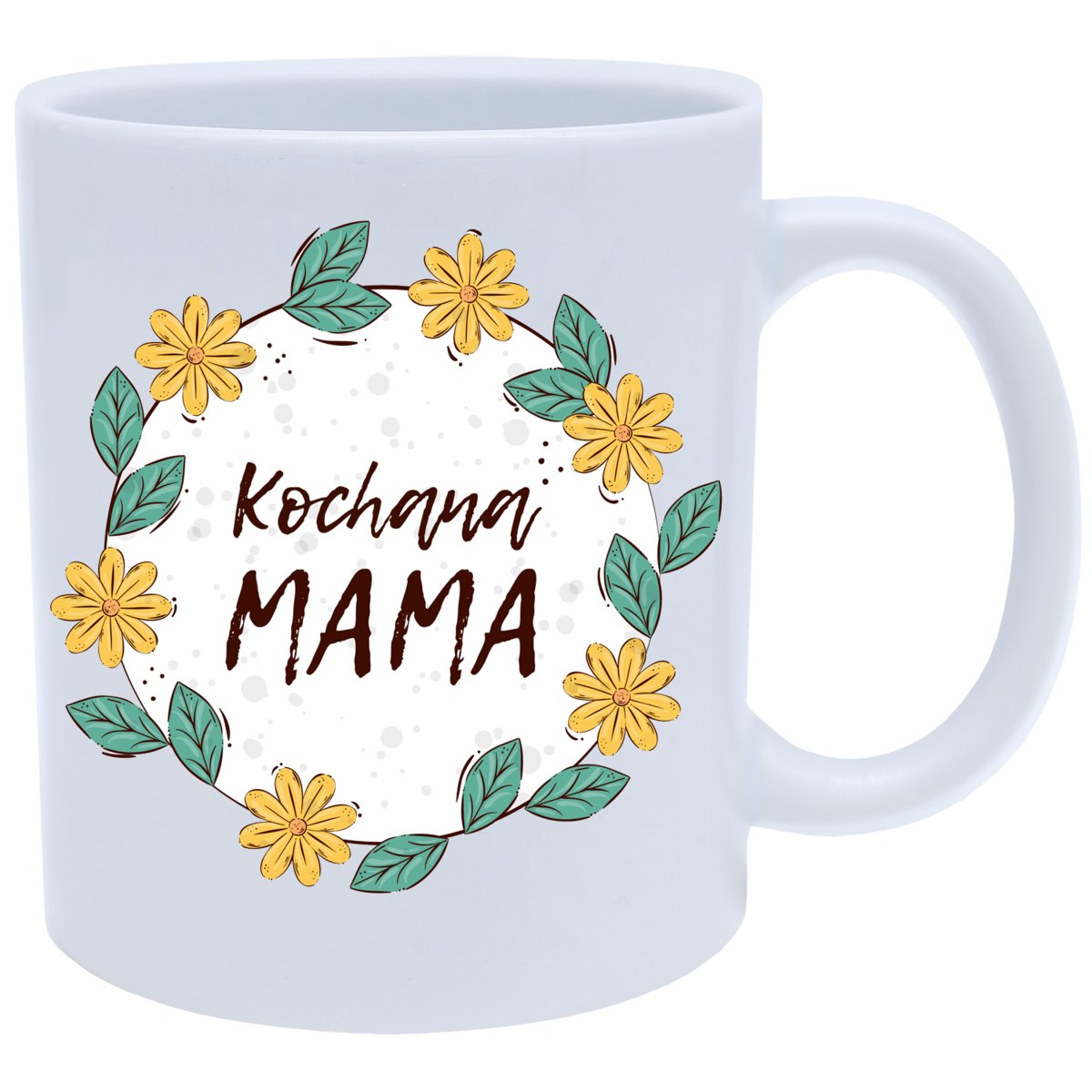 Kubek ceramiczny, z nadrukiem, Dzień Mamy, 330 ml, J&W - J&W | Sklep EMPIK.COM