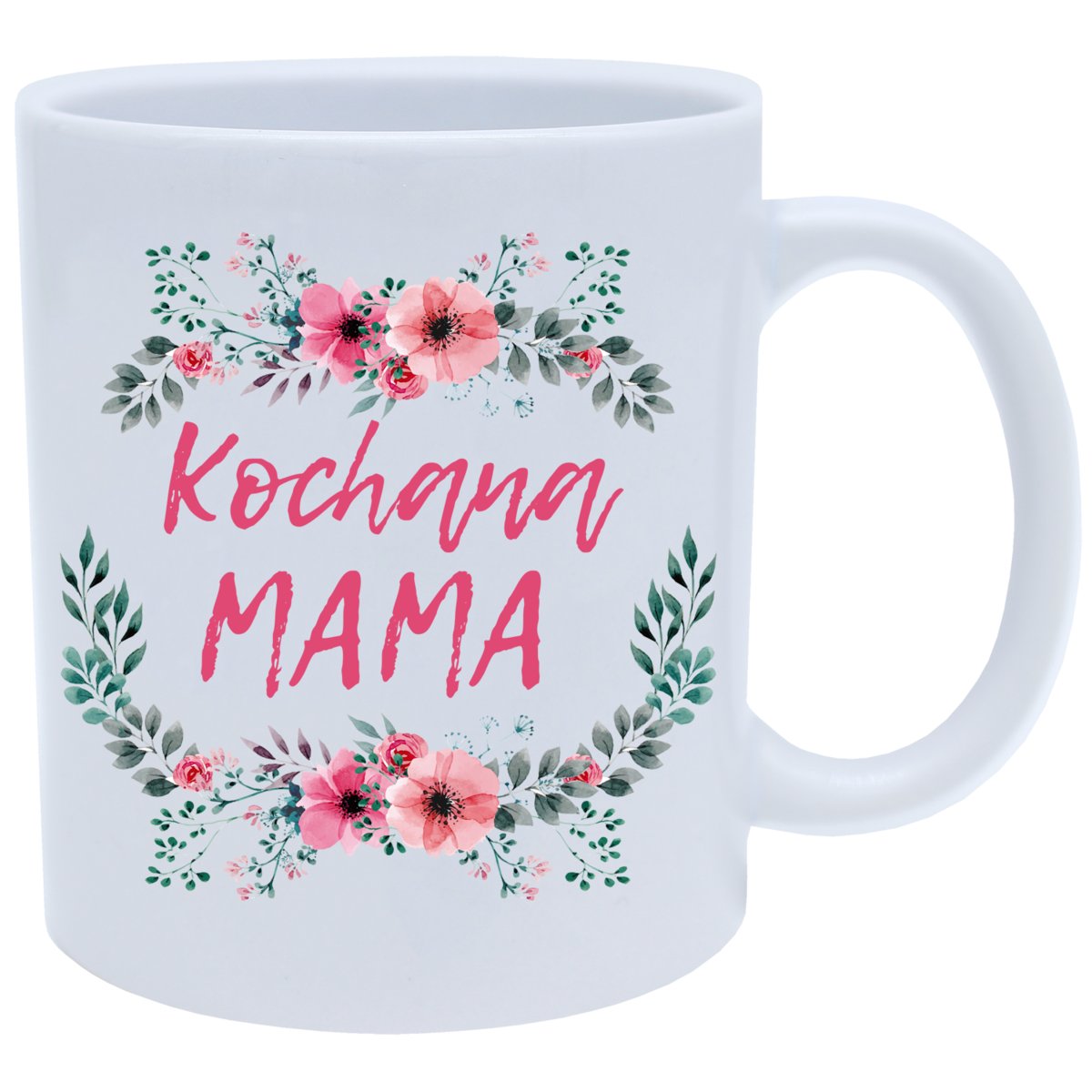 Kubek ceramiczny, z nadrukiem, Dzień Mamy, 330 ml, J&W - J&W | Sklep EMPIK.COM
