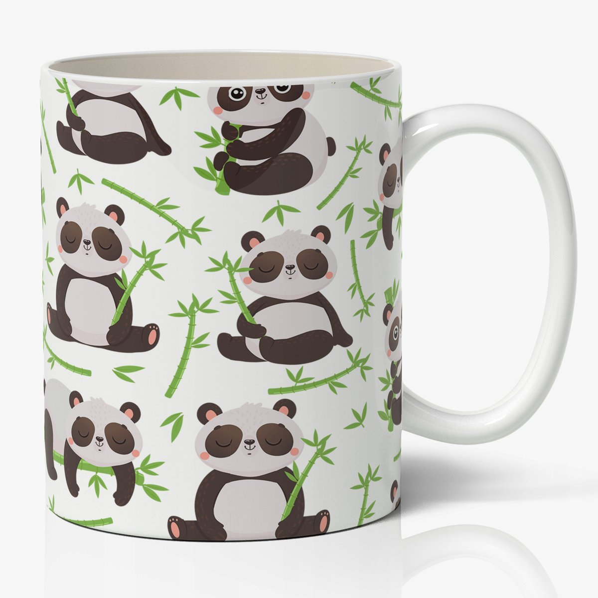 Kubek ceramiczny, z nadrukiem na PANDA 05, 330 ml, StyleCouture, biały - StyleCouture | Sklep ...