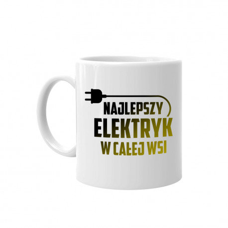 Kubek ceramiczny z nadrukiem Najlepszy elektryk w całej wsi - Koszulkowy | Sklep EMPIK.COM
