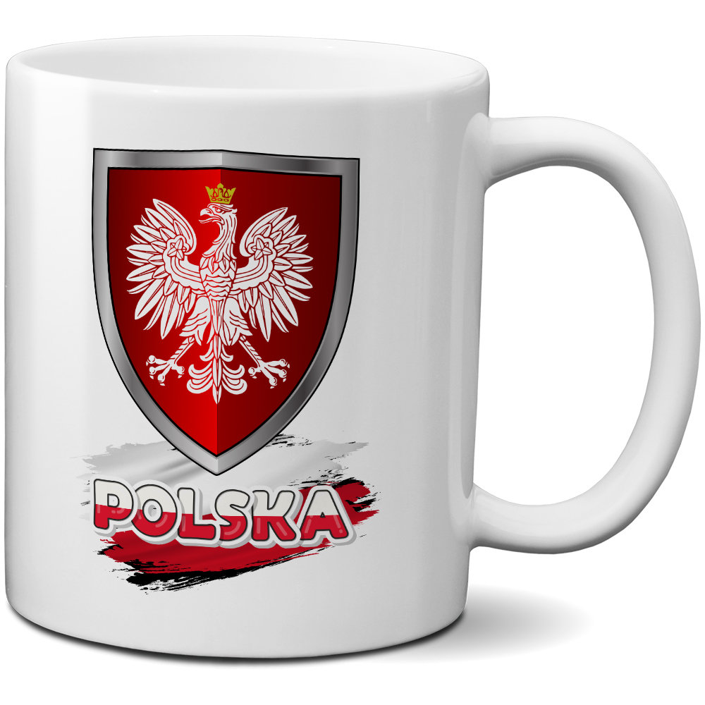 Kubek ceramiczny z nadrukiem - Polska, 330ml, CupCup.pl - CupCup.pl | Sklep EMPIK.COM