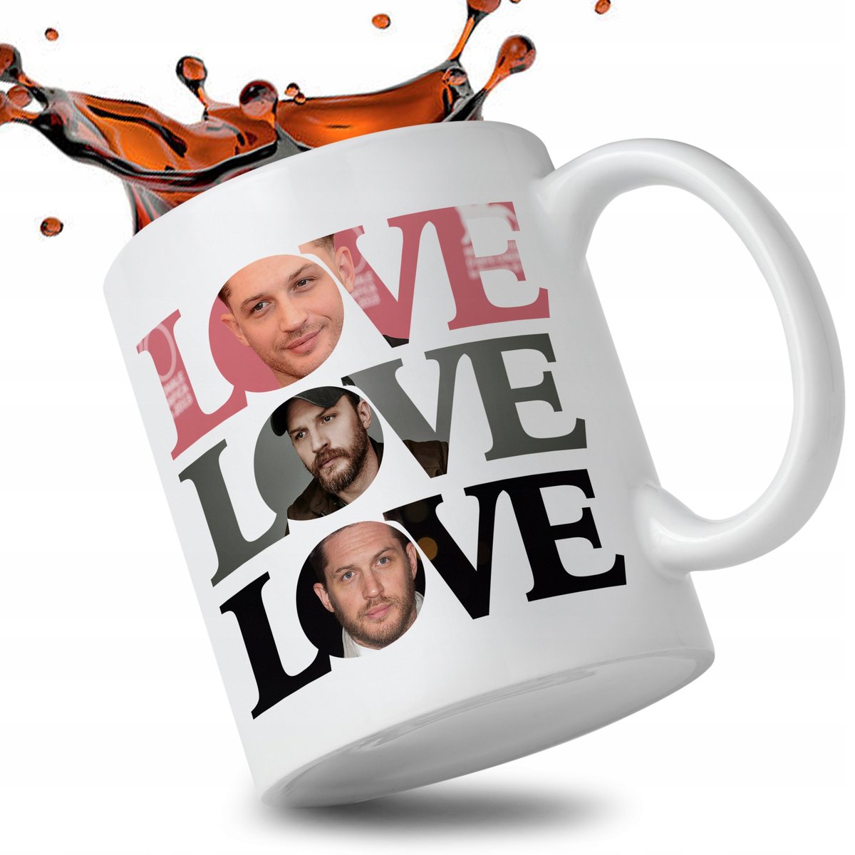 Kubek ceramiczny, Z TOM HARDY ŚMIESZNE, 330 ml, StyleCouture, biały - StyleCouture | Sklep EMPIK.COM