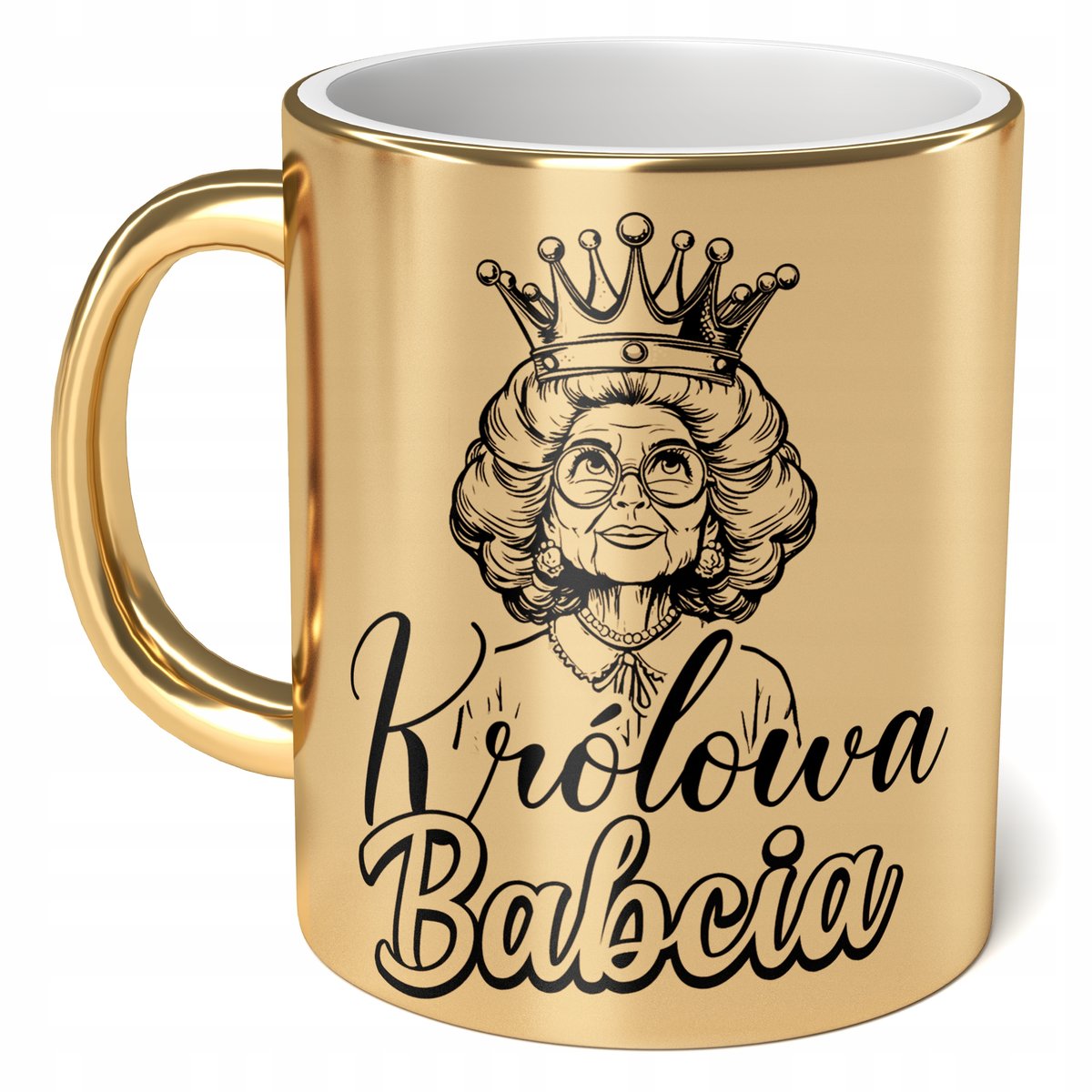 Kubek ceramiczny Złoty 330 ml Dzień Babci Prezent Upominek Królowa Babcia - Bullz | Sklep EMPIK.COM