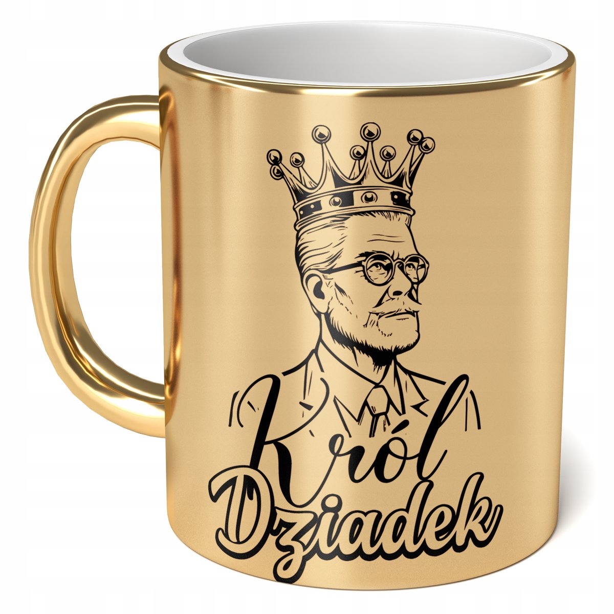 Kubek ceramiczny Złoty 330 ml Dzień Dziadka Prezent Król Dziadek - Bullz | Sklep EMPIK.COM