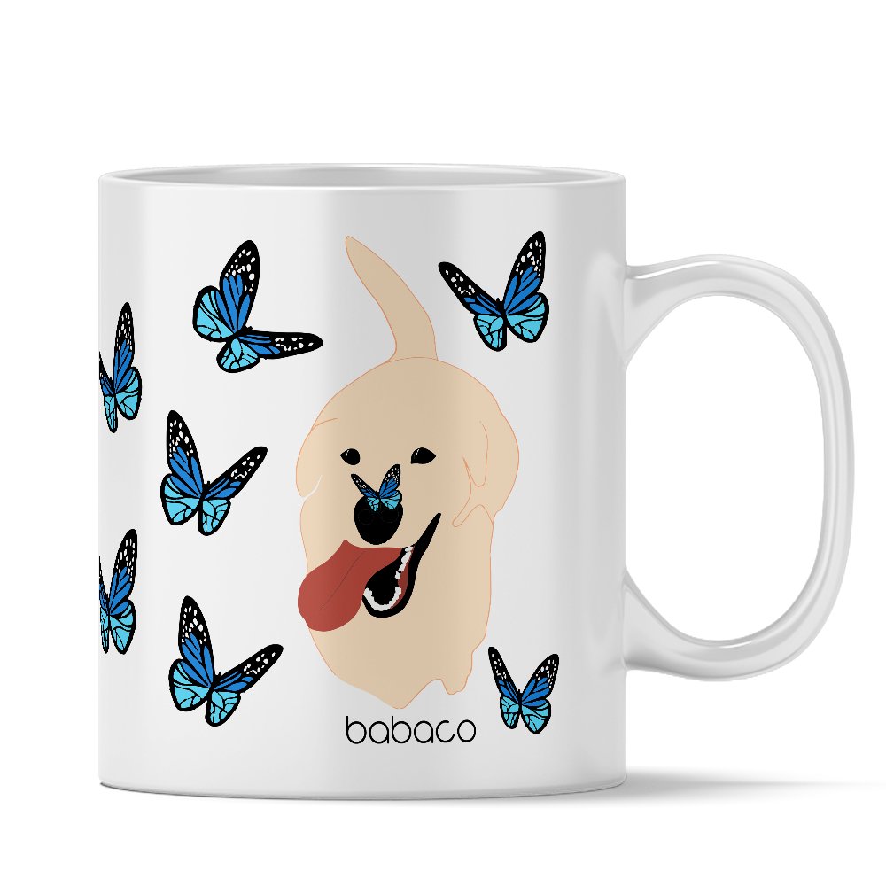 Kubek ceramiczny, zwierzęta, Psy 011, 330 ml, Babaco, biały - ERT Group | Sklep EMPIK.COM