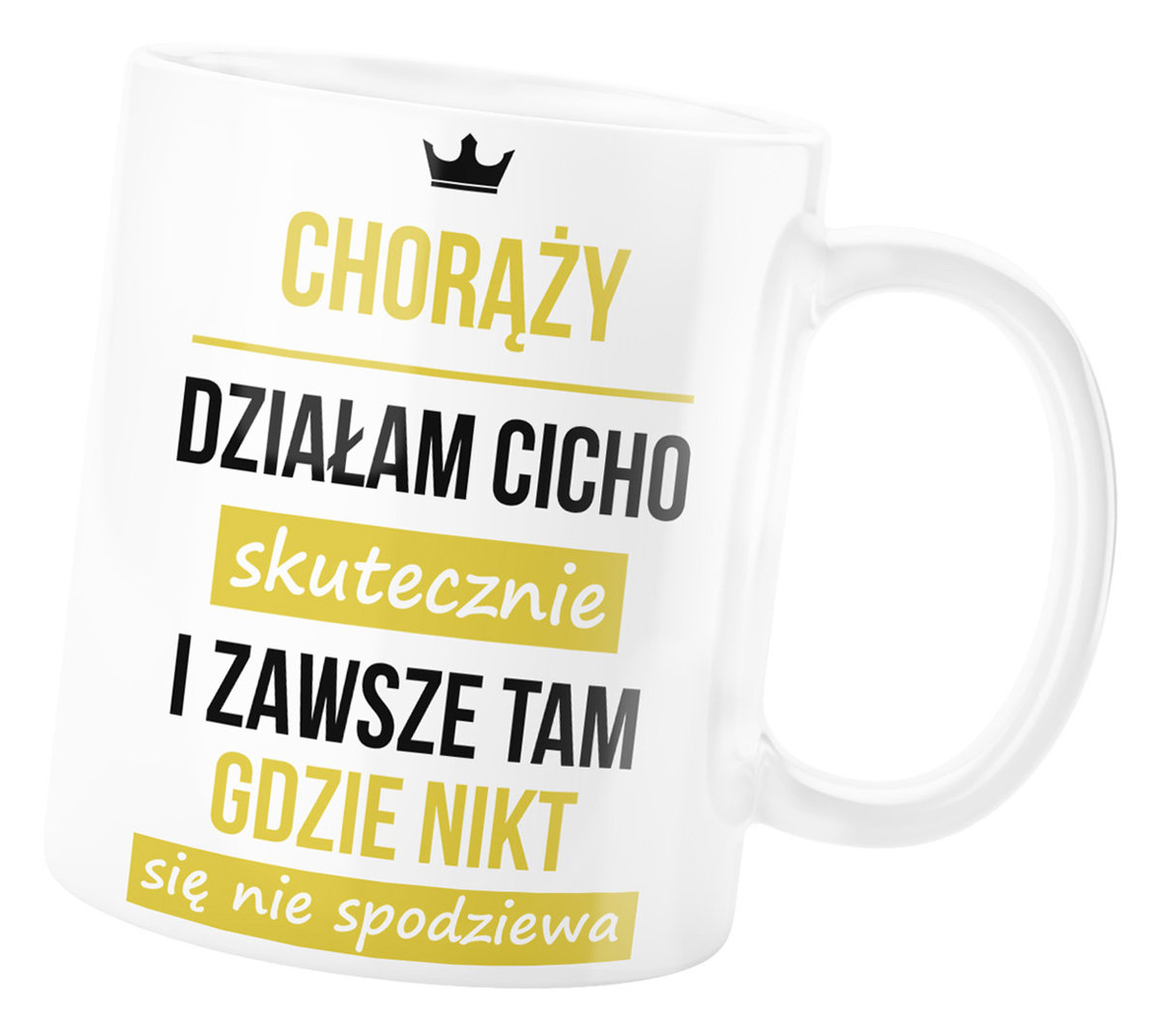 KUBEK CHORĄŻY DZIAŁAM CICHO PREZENT - Inna marka | Sklep EMPIK.COM
