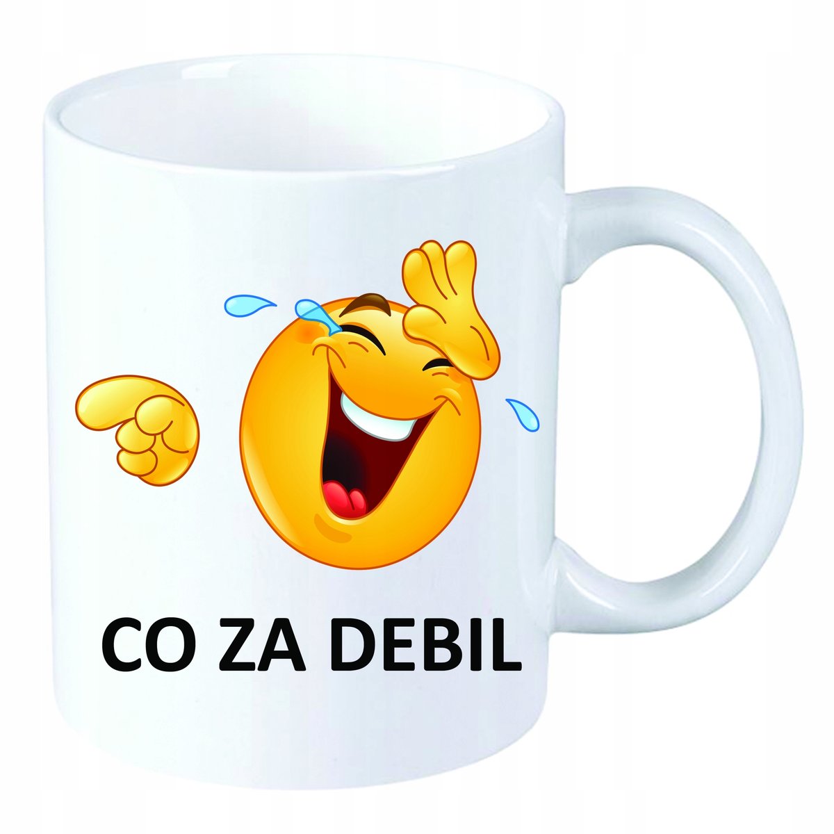 KUBEK Co za Debil Śmieszny Emoji Mem Trollface Lol - Atram | Sklep ...