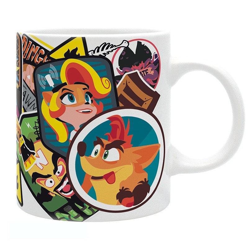 Kubek Crash Bandicoot - 320 Ml - Sticker Crash - ABYstyle | Sklep EMPIK.COM