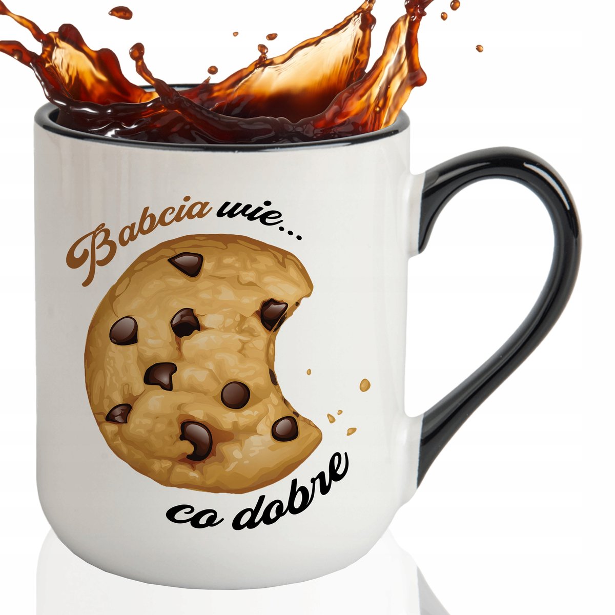 KUBEK CZARNY COMBO Na Prezent Dzień Babci BABCIA WIE CO DOBRE Wzory - Inna marka | Sklep EMPIK.COM