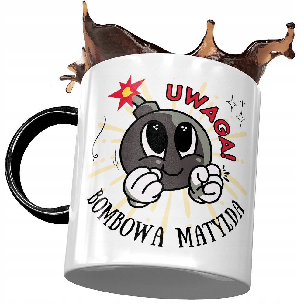 Kubek Czarny Dla Matyldy Koleżanki na Prezent z Nadrukiem ze Zdjęciem ...