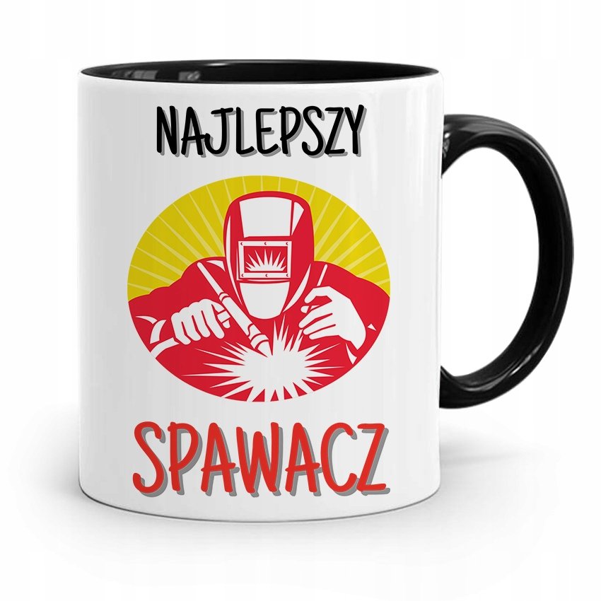 KUBEK CZARNY DLA SPAWACZA NAJLEPSZY SPAWACZ z Nadrukiem ze Zdjęciem ...