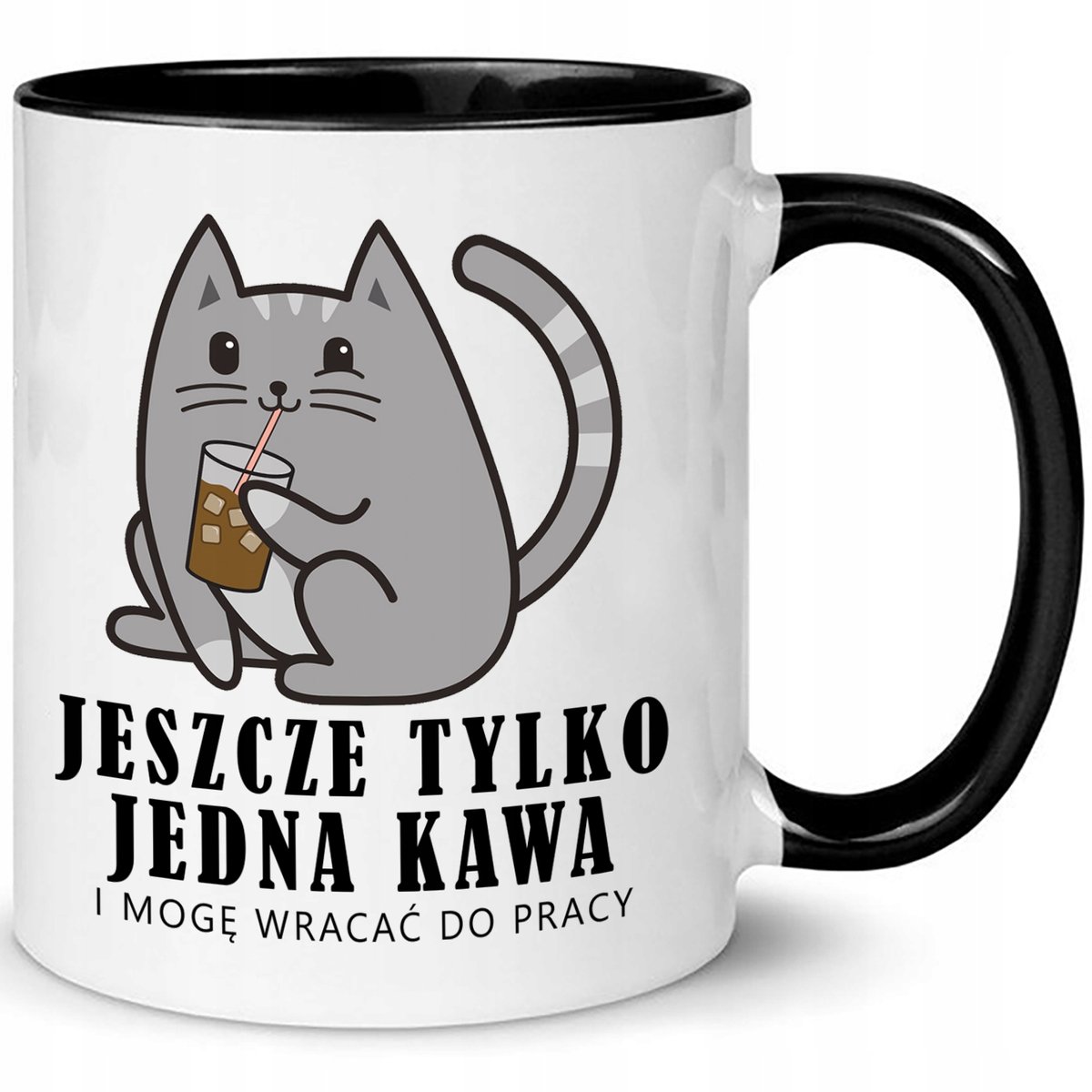 KUBEK CZARNY Na Prezent do PRACY SZKOŁY Wzory - Inna marka | Sklep EMPIK.COM