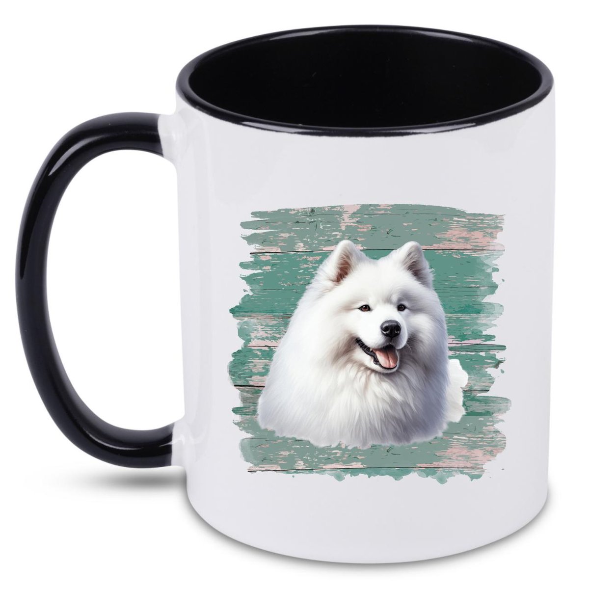Kubek czarny z imieniem, Samoyed, Samojed, pies, psy - hiperprezenty ...