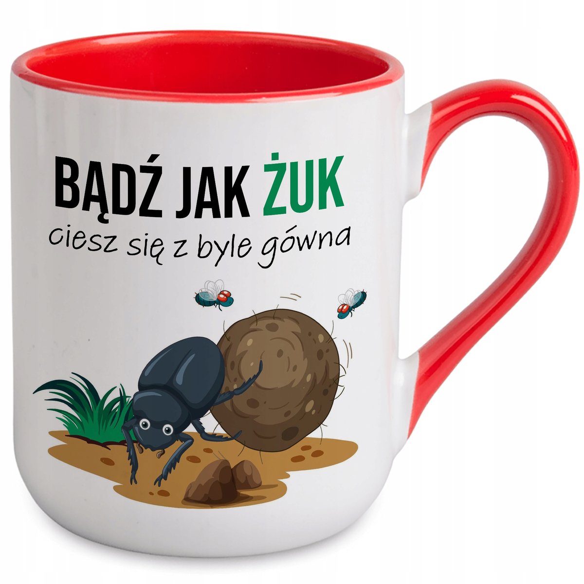 KUBEK CZERWONY COFFE PREZENT DO PRACY BĄDŹ JAK ŻUK URODZINY IMIENINY WZORY - Inna marka | Sklep ...