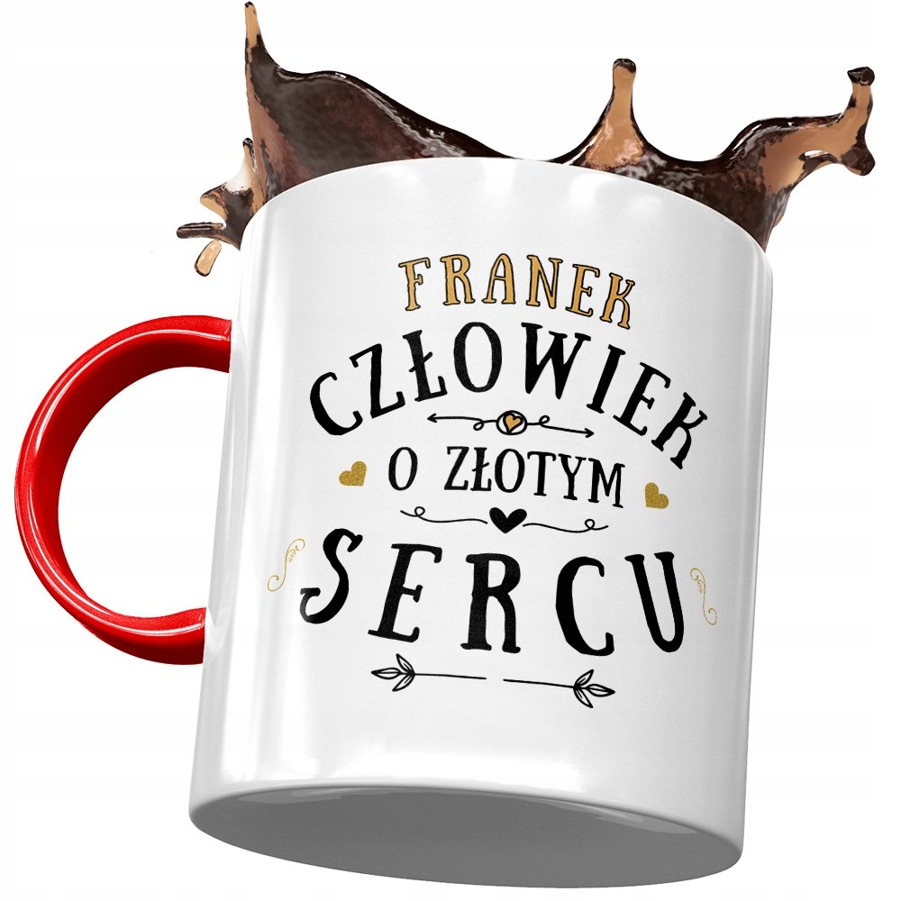 Kubek Czerwony dla Franciszka Franka Kolegi z Nadrukiem ze Zdjęciem numer 274691324 - PoliDraw ...