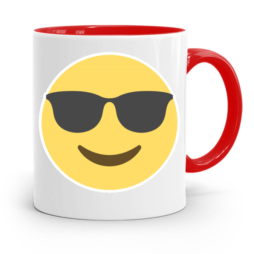 KUBEK CZERWONY DZIEŃ DZIECKA EMOTKA BUŹKA PREZENT z Nadrukiem ze ...