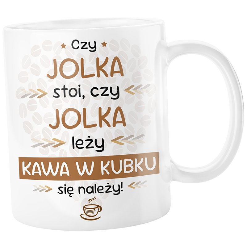 KUBEK CZY JOLKA STOI CZY LEŻY KAWA W KUBKU SIĘ NALEŻY - Inna marka ...