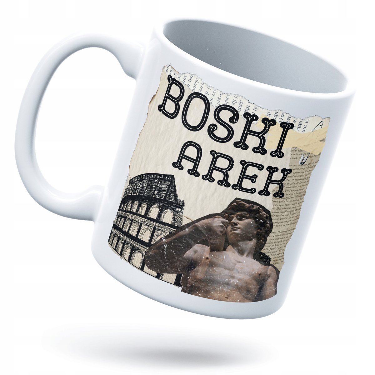 Kubek Dla Arka Na Prezent z Dowolnym Trwałym Nadrukiem Zdjęciem Biały ...