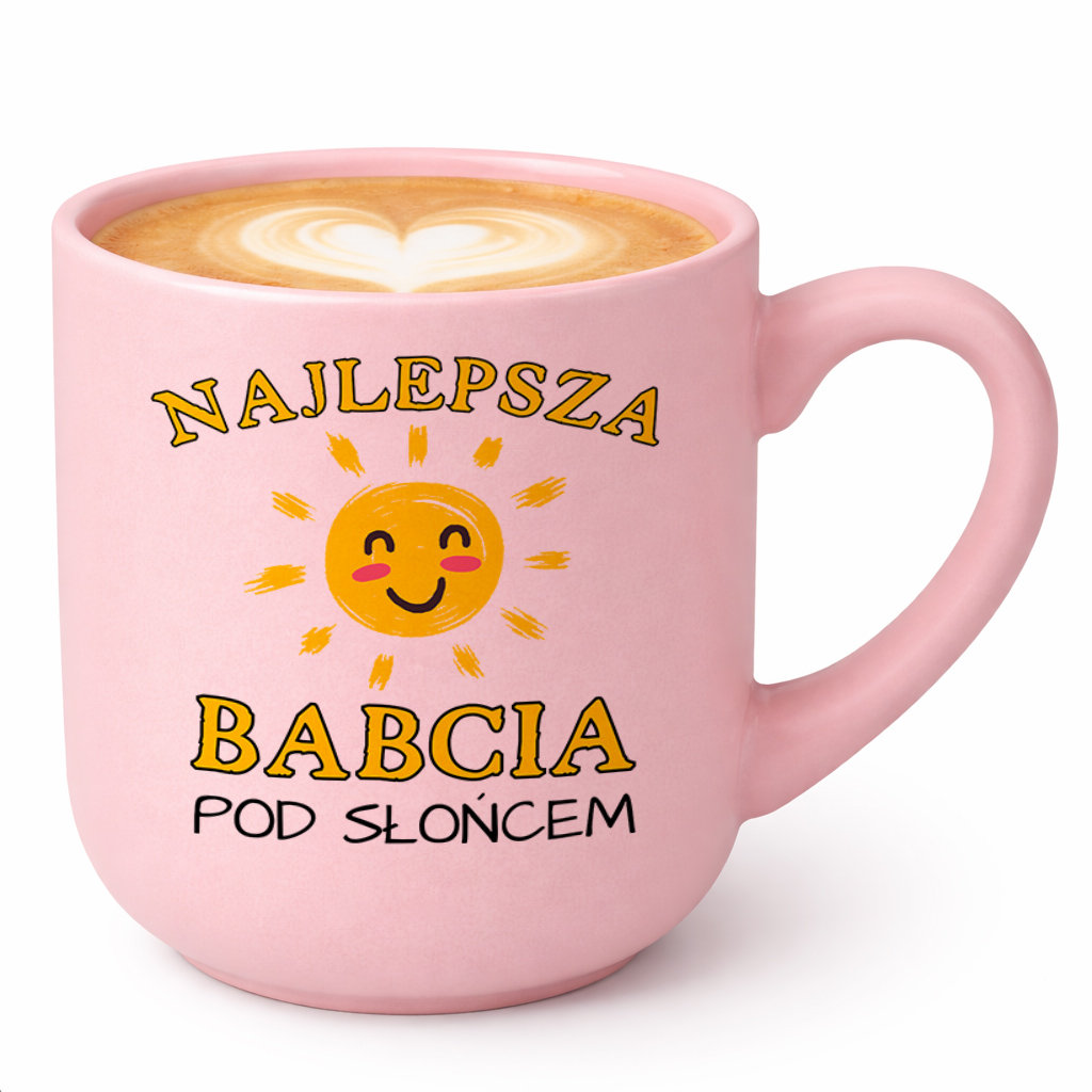 Kubek dla babci z nadrukiem SLONCE upominek na urodziny święta imieniny ...