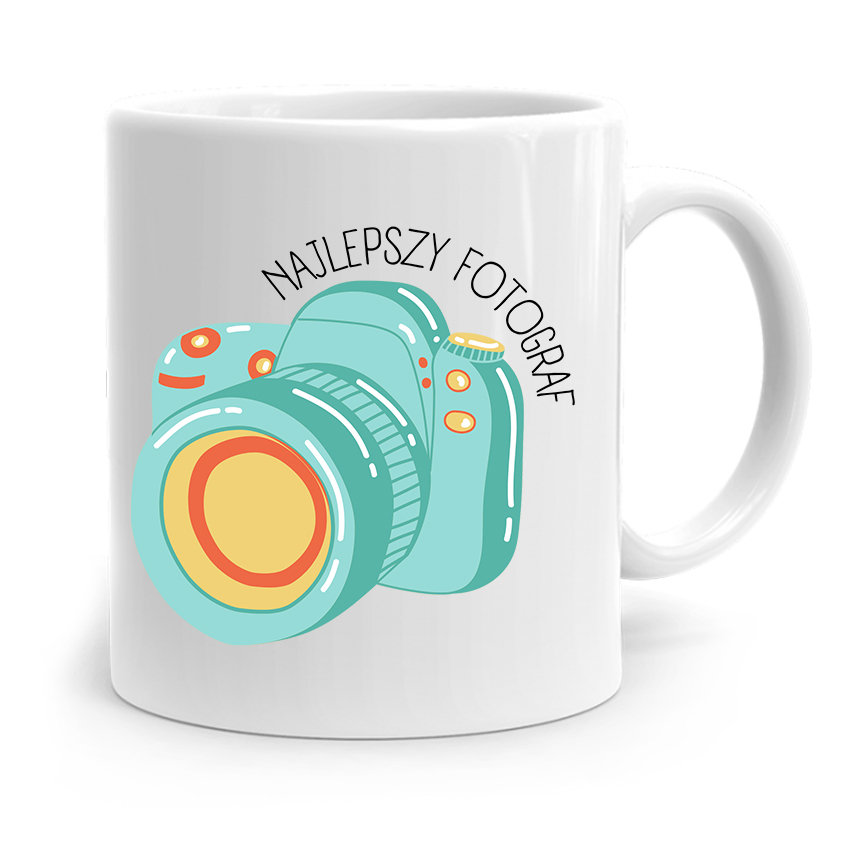 KUBEK DLA FOTOGRAFA NAJLEPSZY FOTOGRAF PREZENT z Nadrukiem ze Zdjęciem - PoliDraw | Sklep EMPIK.COM