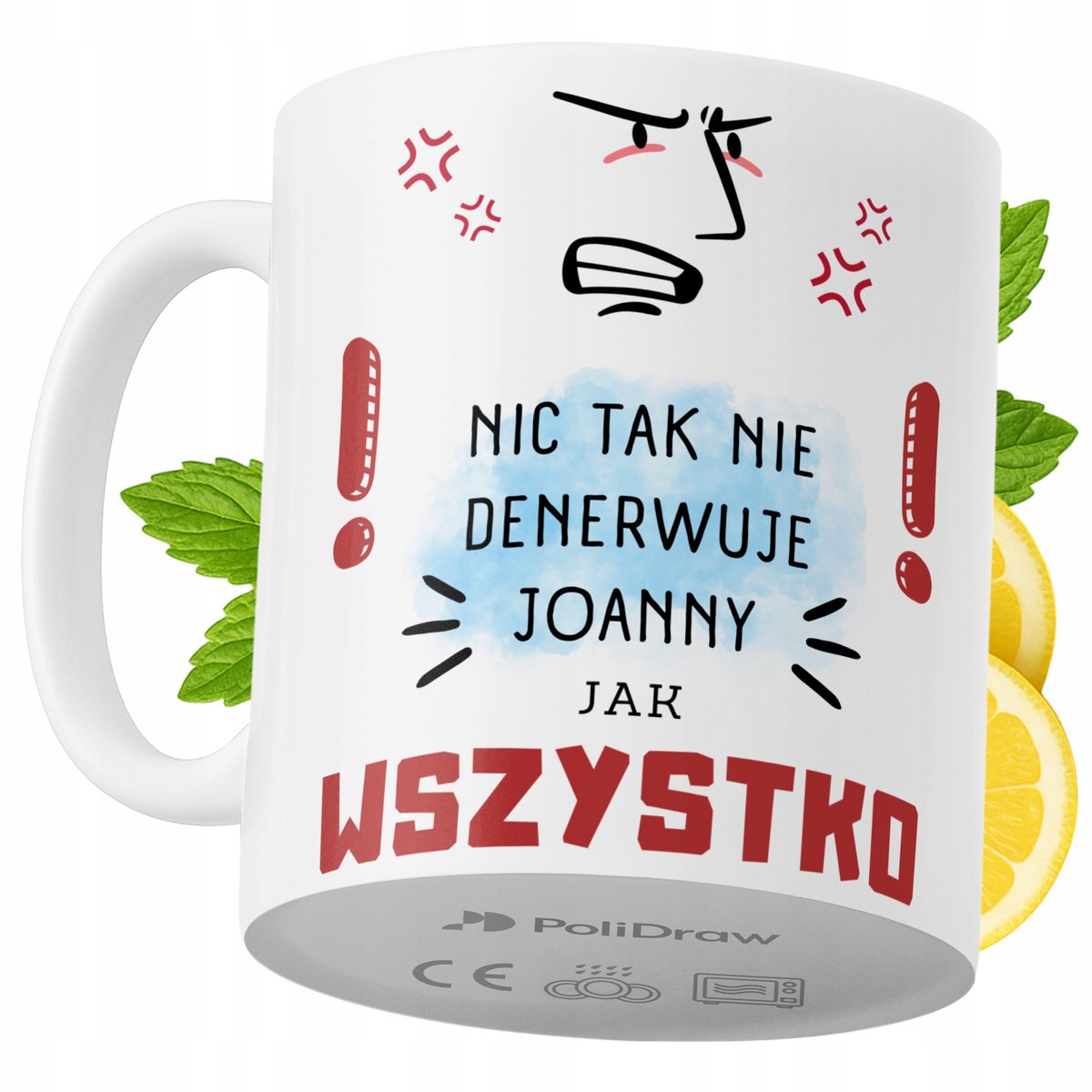 Kubek Dla Joanny na Prezent z Nadrukiem ze Zdjęciem 330 ml PoliDraw ...