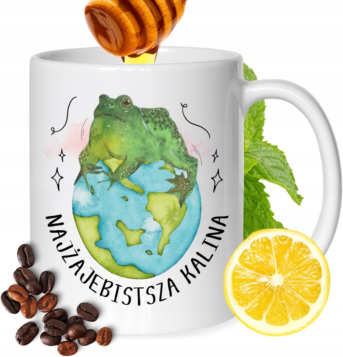 Kubek Dla Kaliny Koleżanki Przyjaciółki Prezent z Nadrukiem Biały 330ml ...