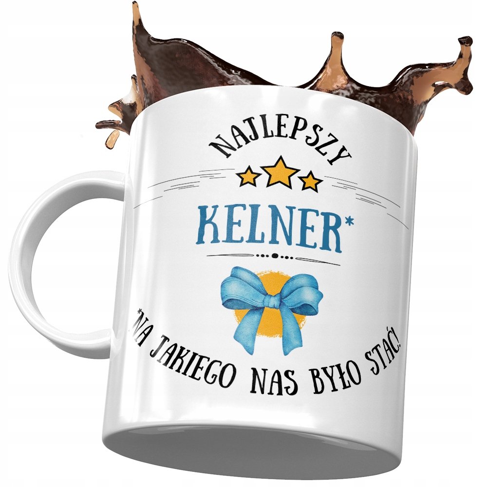 Kubek Dla Kelnera Najlepszy Kelner Prezent z Nadrukiem ze Zdjęciem ...