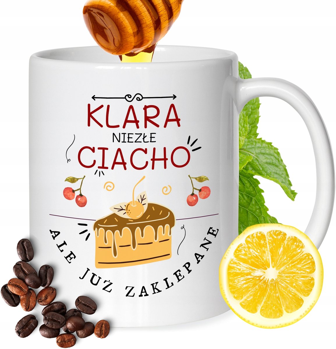 Kubek Dla Klary Koleżanki Przyjaciółki Żony Prezent z Nadrukiem Biały ...