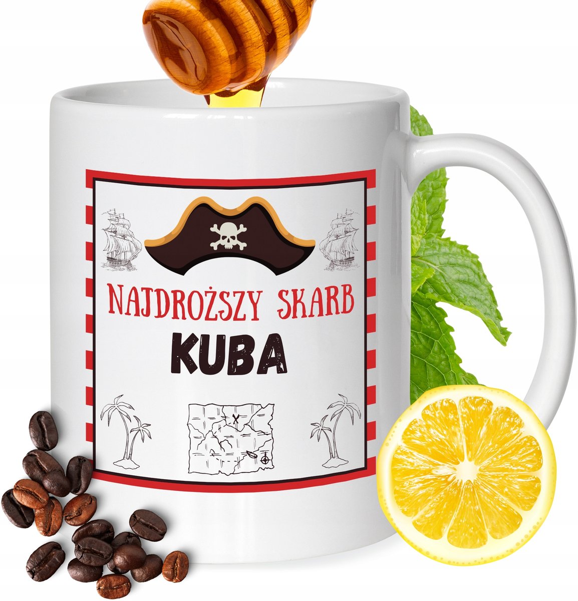 Kubek Dla Kuby Kolegi Przyjaciela Męża Prezent z Nadrukiem Biały 330ml numer 277658533 - Inna ...