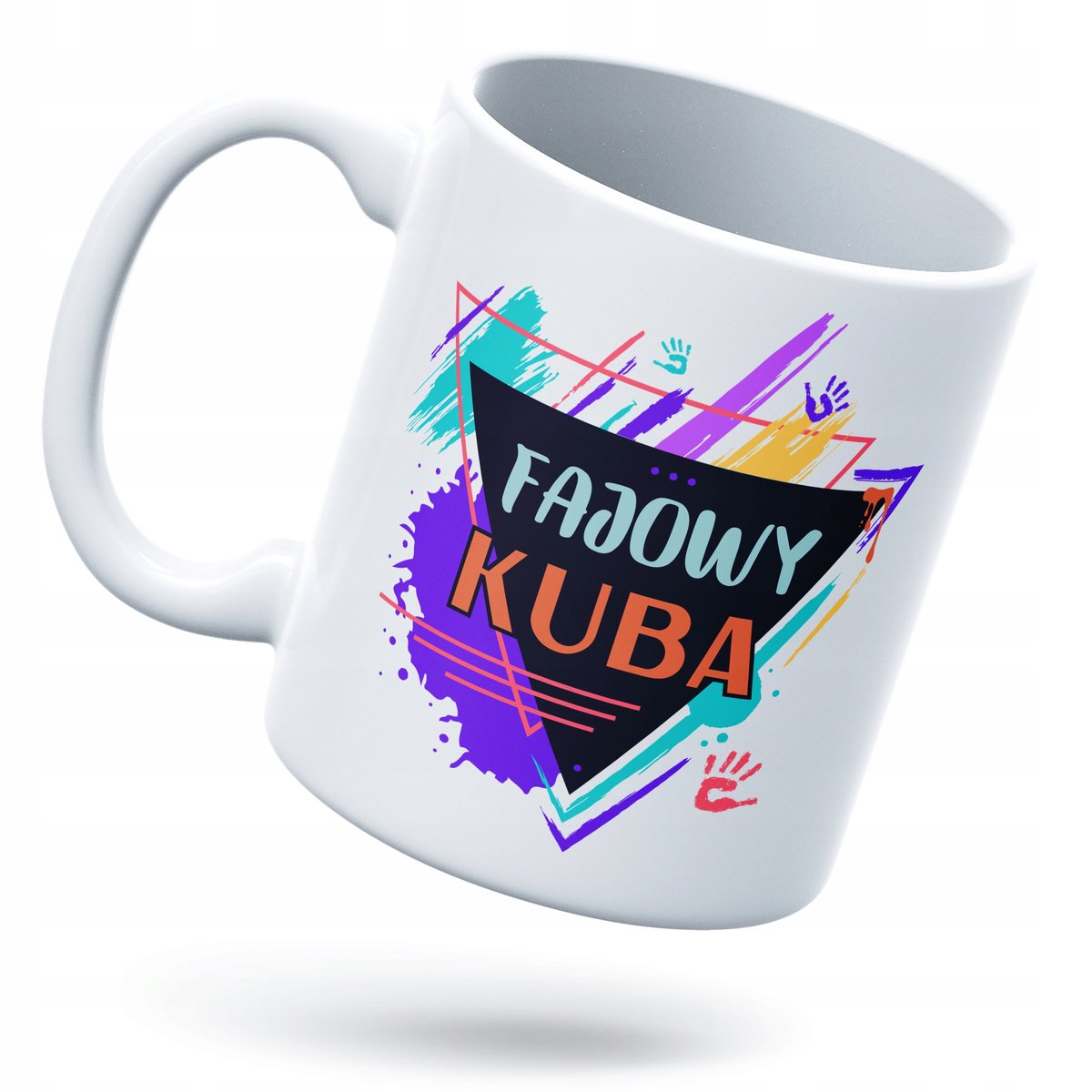 Kubek Dla Kuby Prezent z Dowolnym Trwałym Nadrukiem Zdjęciem Biały Logo - Inna marka | Sklep ...