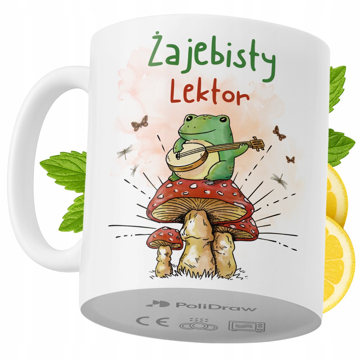 Kubek Dla Lektora na Prezent z Nadrukiem ze Zdjęciem 330 ml PoliDraw + Opakowanie na prezent ...