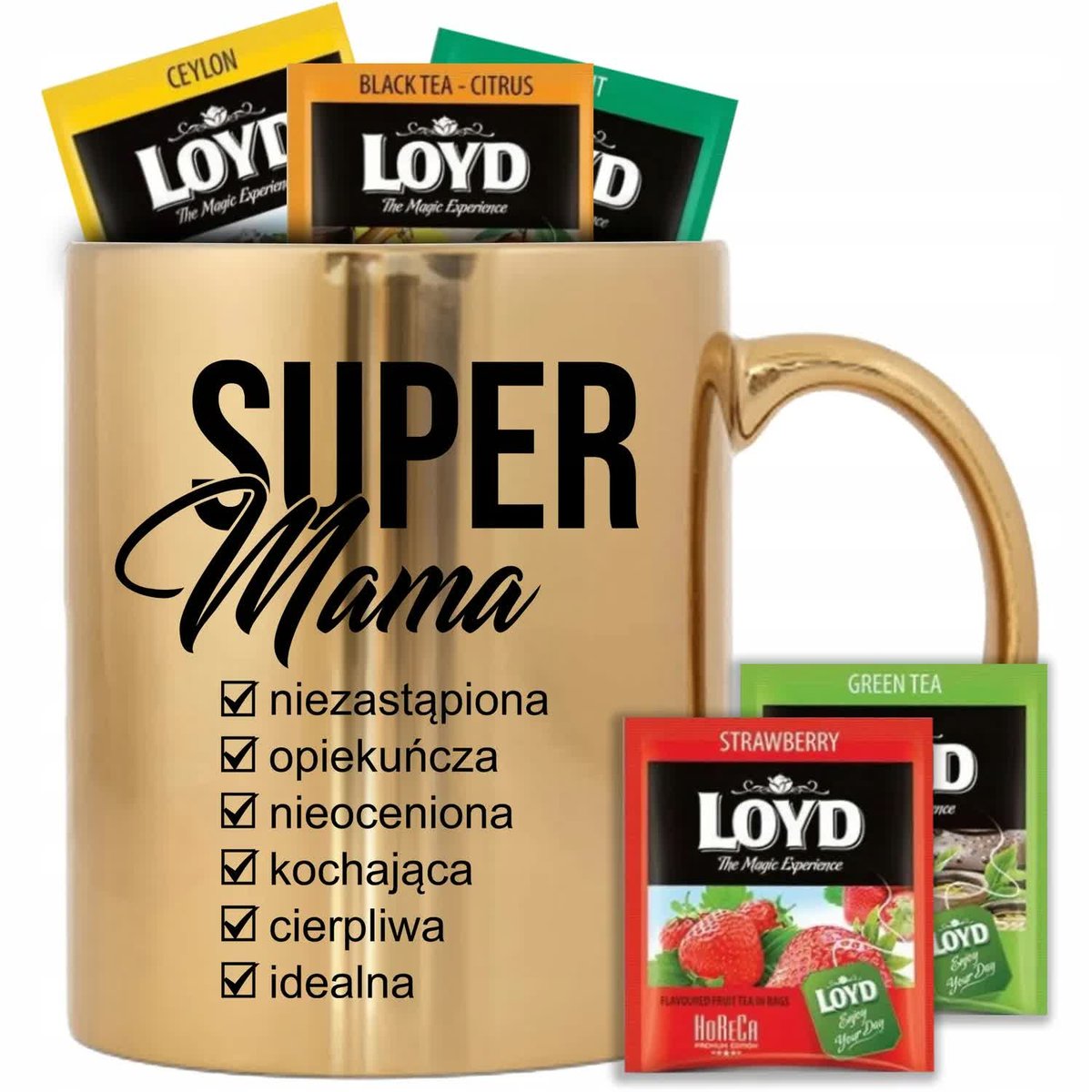 KUBEK DLA MAMY PREZENT DZIEŃ MATKI NAJLEPSZA SUPERWYZORY DLA SUPER MAMY ...