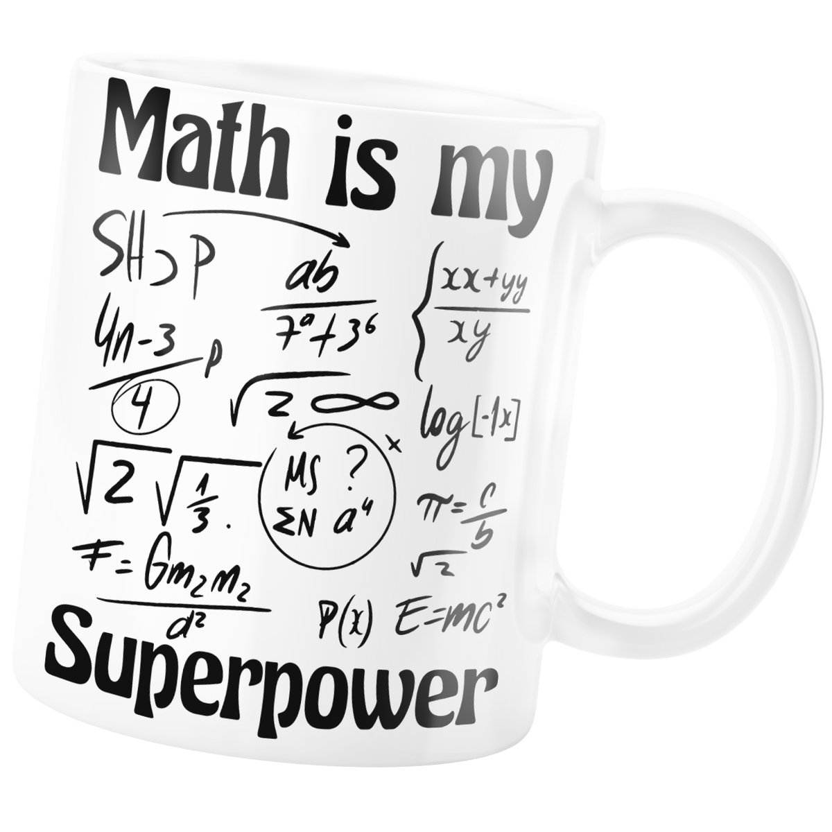 KUBEK DLA MATEMATYKA MATH IS MY SUPERPOWER SUPER MOC MATEMATYKA ...