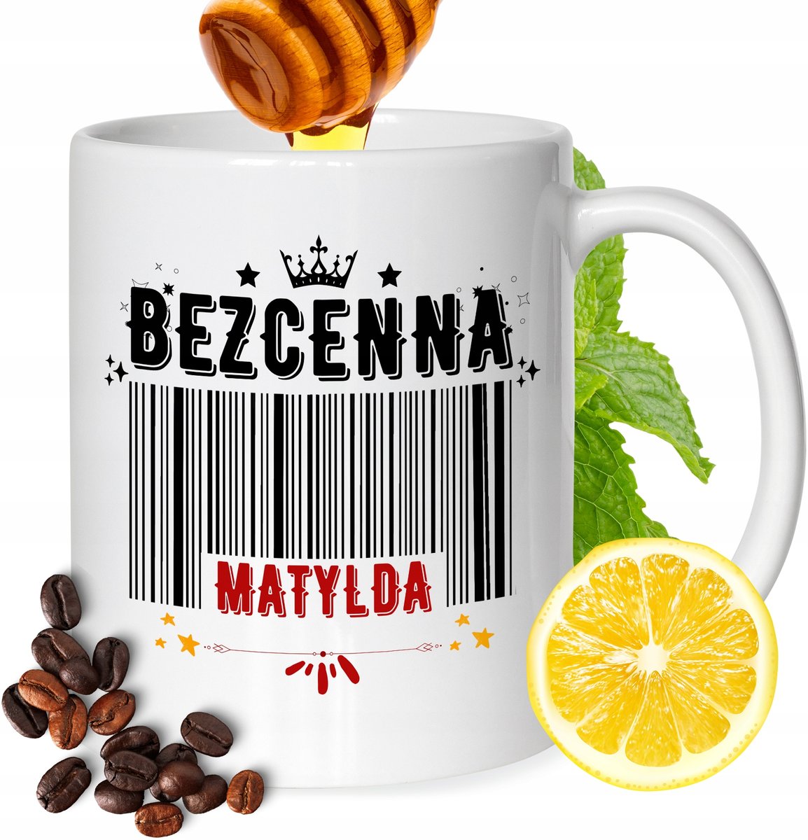Kubek Dla Matyldy Koleżanki Przyjaciółki Prezent z Nadrukiem Biały ...