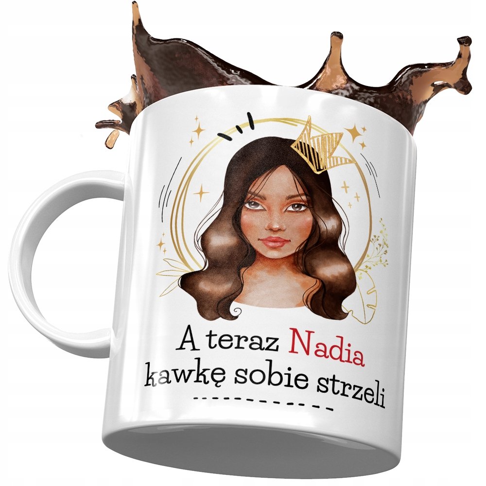 Kubek Dla Nadii Żony Koleżanki Na Prezent Z Nadrukiem Ze Zdjęciem ...