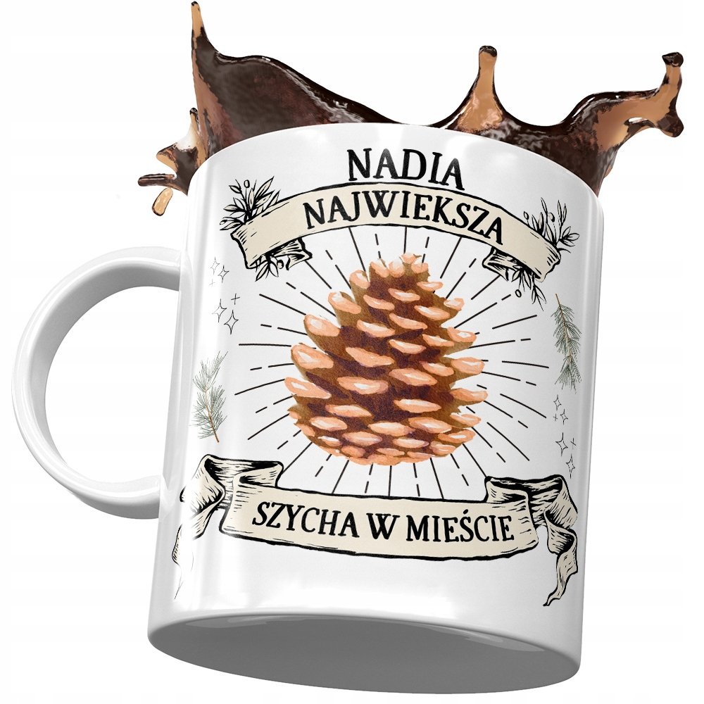 Kubek Dla Nadii Żony Koleżanki na Prezent z Nadrukiem ze Zdjęciem ...